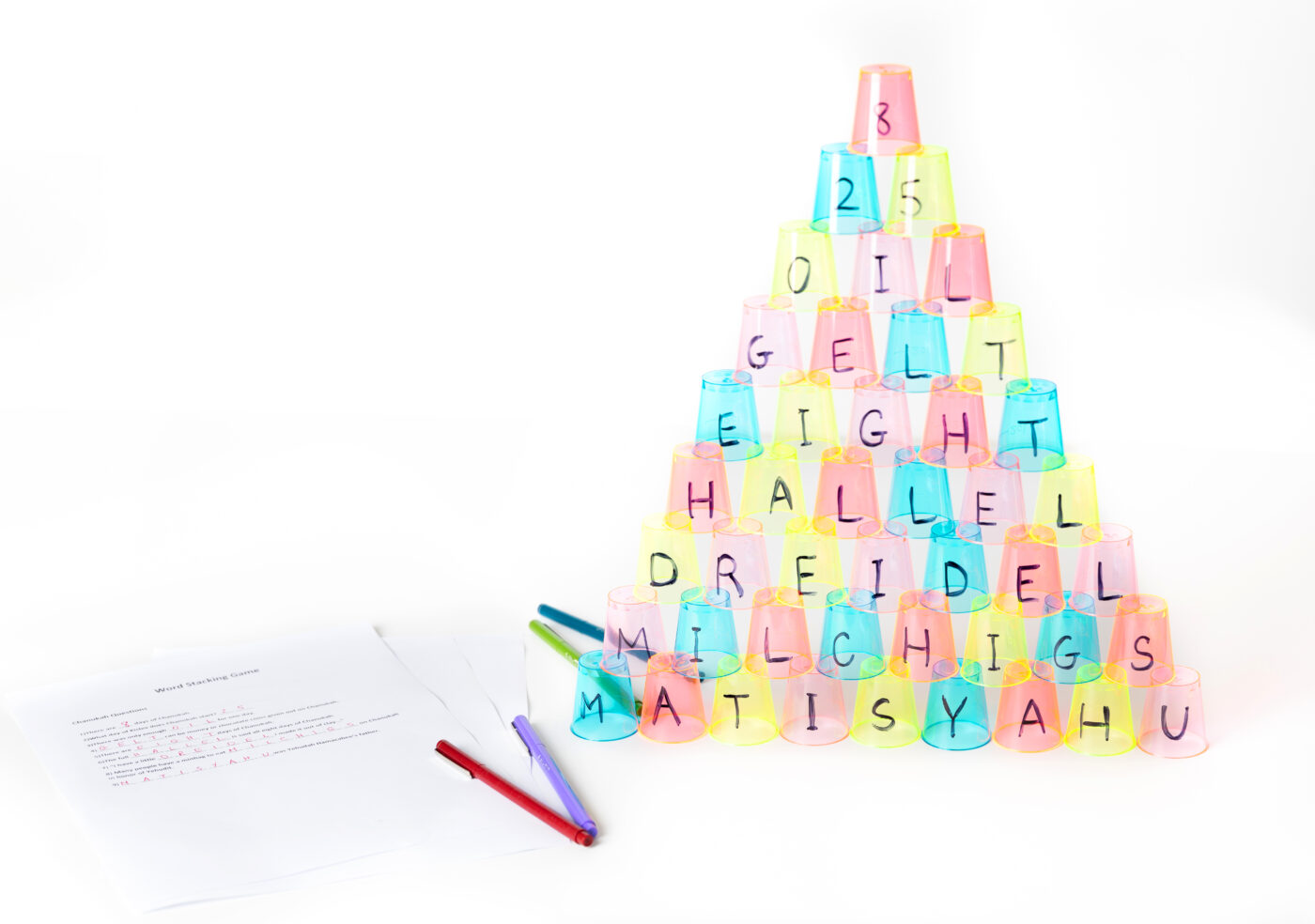 chanukah Word Stacking Game – Fun for All Ages