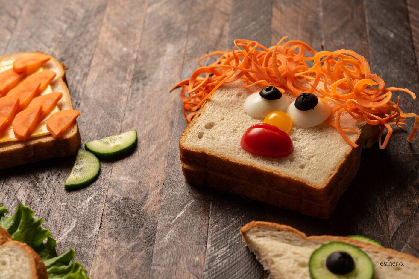 Funny Face Sandwiches - Esther O