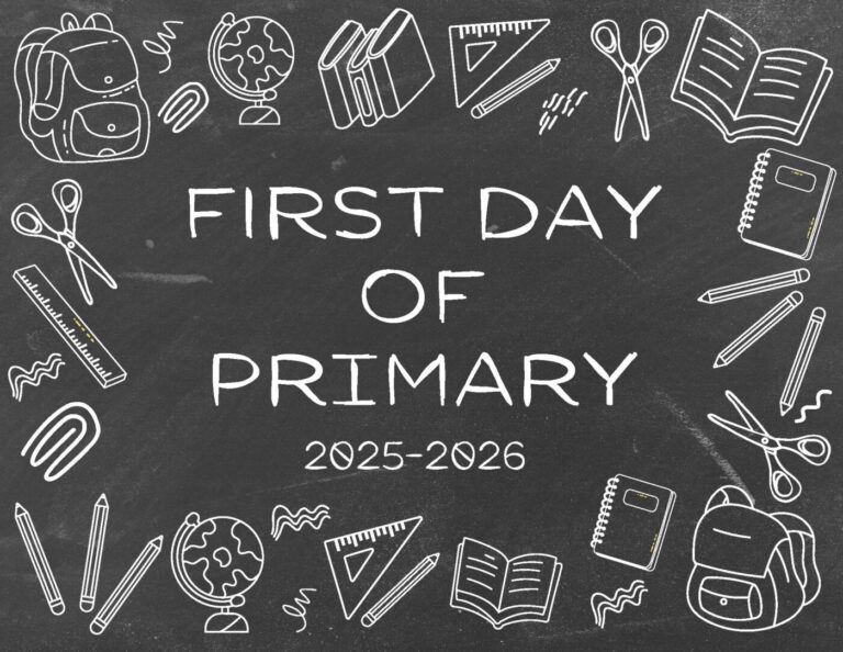 First Day of School Sign Printables | EstherODesign