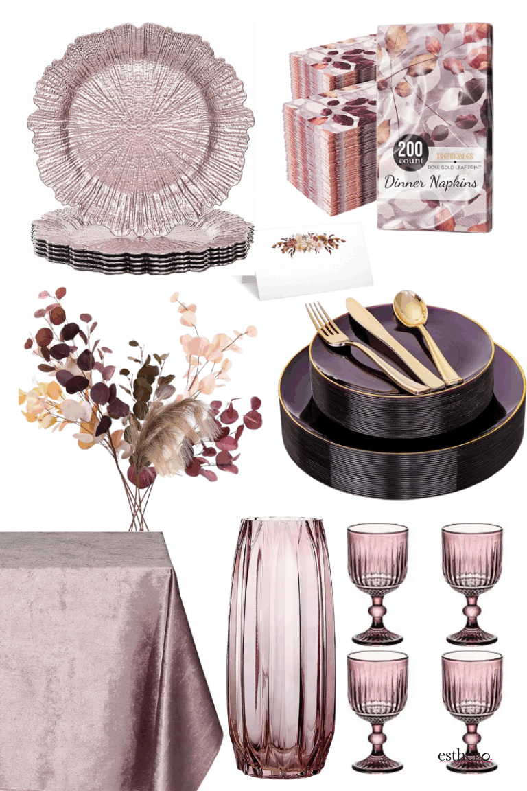 Mauve Tablescape - Esther O